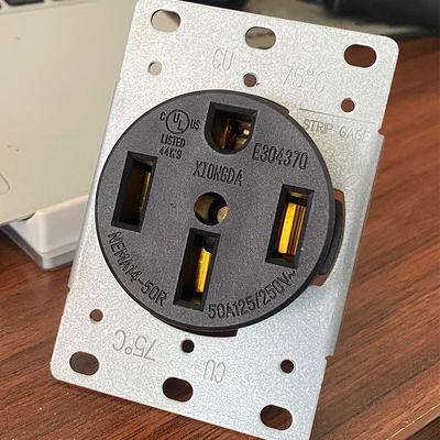 UL认证美标NEMA14-50R四芯插座