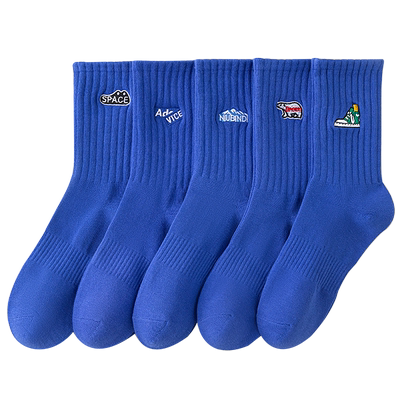 中筒袜男纯棉防臭大码