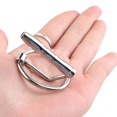 Metal Hollow Horse Eye Nail Locking Essence Restraint Penis