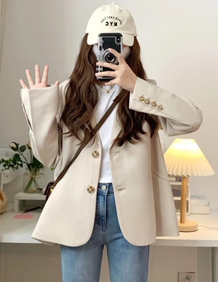 SISILYON STUDIO西装外套女2026新款春秋高级感气质小西服上衣