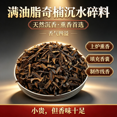 沉水级奇楠沉香碎料上炉熏香