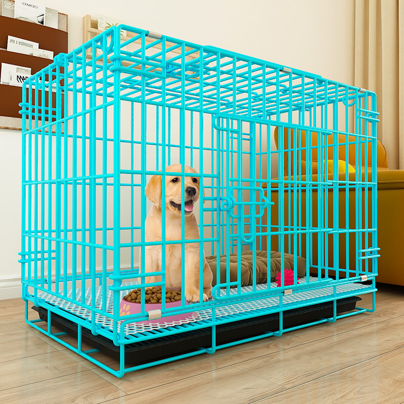 狗笼子加粗中小型犬室内狗窝比熊泰迪带厕所一体可折叠别墅狗屋