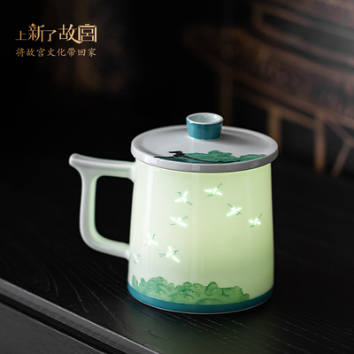 玲珑天工陶瓷杯茶水分离泡茶杯
