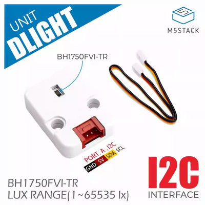 官方M5Stack DLight 数字环境光检测传感器 BH1750FVI 照度传感器