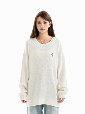 DRINTO黑桃纹理刺绣基础长袖