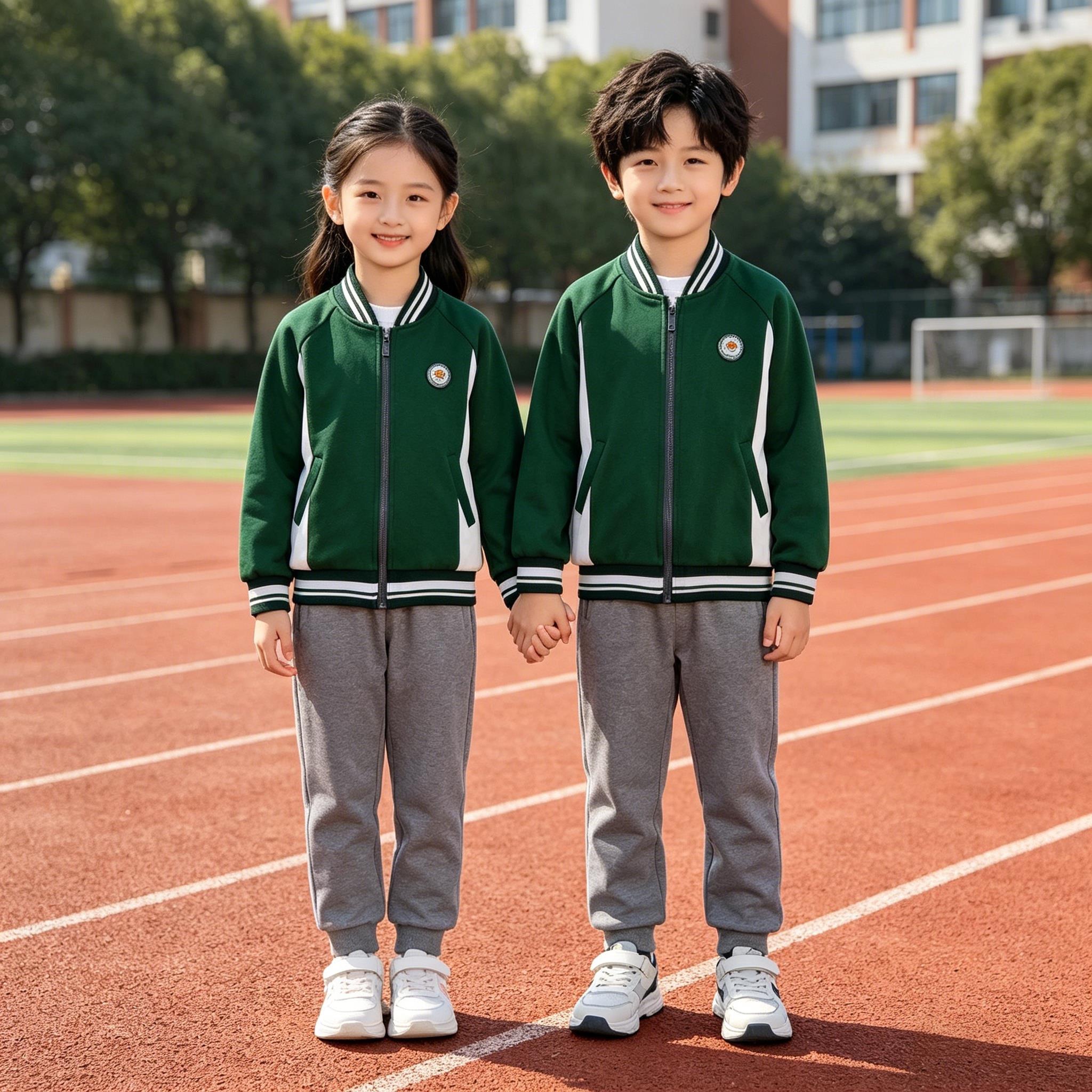 2025新款松永服饰江北新城小学生 春秋运动服 男女同款 21017/2
