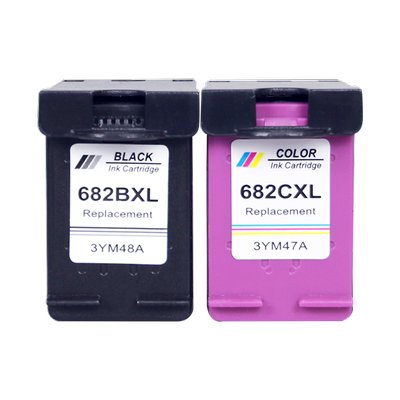 适用惠普682墨盒Deskjet 1216 2776 2778 2779 2336 2335喷墨打印机墨盒4175 4176 6078 6478可加墨水HP682XL