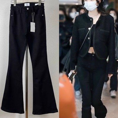 高腰喇叭裤气质仙女裤显瘦弹力