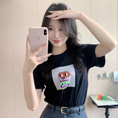 NOUNS#0345黑色纯棉T恤