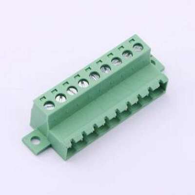 DB2EKRN-5.08-9P-GN-S 插拔式接线端子 1x9P 5.08mm 排数:1 每排P