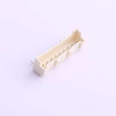 HX25066-9WAP 线对板针座 1x9P 间距:2.5mm 弯插 米黄 弯插,P=2.5