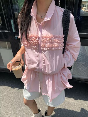 零度臆想Dreamland 韩系时髦宽松百搭长袖户外轻薄透气防晒外套女
