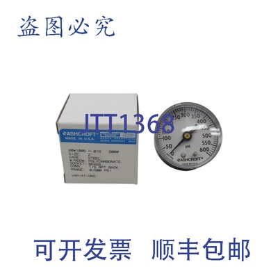 现货供应ASHCROFT 20W1005H01B600 600PSI 2