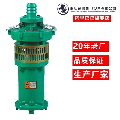 重庆QY油浸泵充油式喷泉潜水泵农田大流量高扬程工业三相380V离心