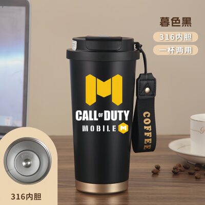 使命召唤20周边水杯CallofDuty幽灵19现代战争保温杯男女学生水壶