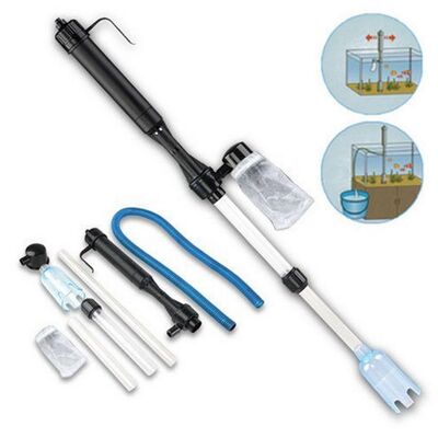 Aquarium Gravel Battery Fish Tank Vacuum Siphon Cleaner Pump