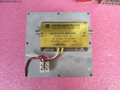 MICROWAVE L2228-30 22-28GHz 30dBm1W射频微波固态功率放大器