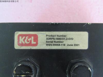 K&L 进口 1880MHz SMA RF 射频微波同轴带阻滤波器
