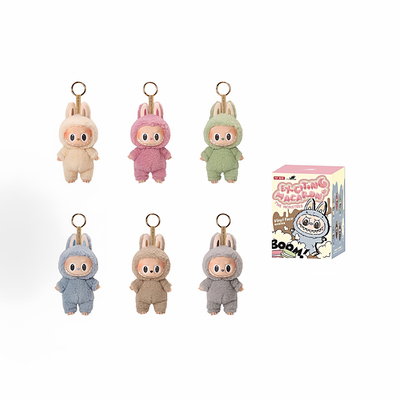 POPMART泡泡玛特LABUBU心动马卡龙搪胶脸盲盒拉布布Macaron手办