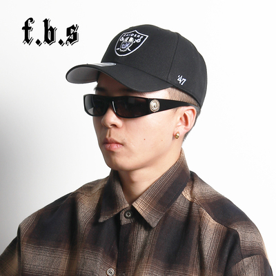 NFL Raiders奥克兰突袭者嘻哈街头Hiphop Oldschool可调节棒球帽