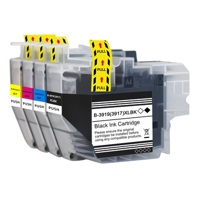 LC3919BK四色LC3919C墨盒LC3919M彩墨LC3919Y适用Brother兄弟牌MFC-J2330DW彩色喷墨打印机MFC-J2730DW墨水盒