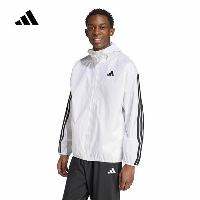 阿迪达斯男运动休闲连帽夹克外套