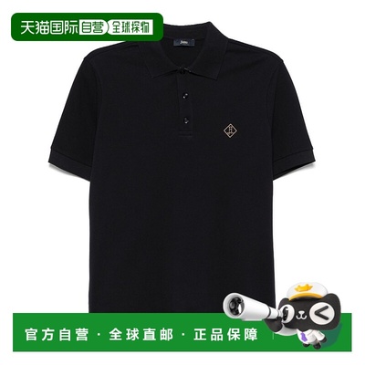 HERNO 男士POLO衫 JPL00135U540059200 AW2025 蓝色