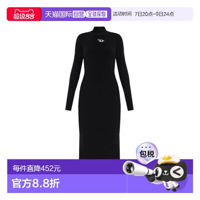 DIESEL 女士连衣裙 MZARYBA141860DLAX9XX CO 黑色 Dress M-ZARY-