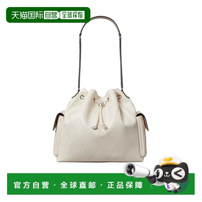 TORY BURCH 女士斜挎包 185830250 SS2026 白色 Charlie 大号绗缝