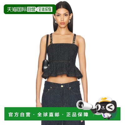 1h可退 潮奢 GANNI 甘尼 女士 无袖上衣 J1615 black黑色 舒适时