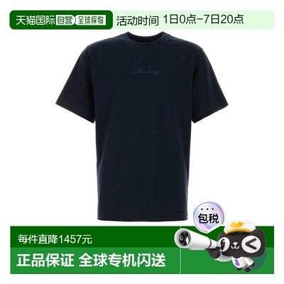 BURBERRY 男士T恤 8119055A1222 SS2026 蓝色 Midnight blue cott