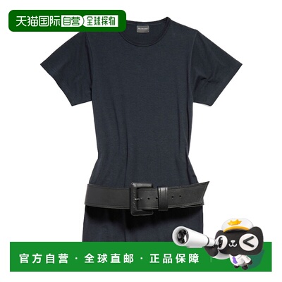 BALENCIAGA 女士T恤 829463TNVB21083 SS2025 蓝色短袖上衣