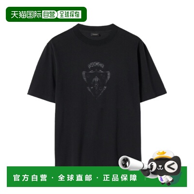 1h可退 GUCCI 男士T恤 864625XJHTY1000 SS2026 黑色短袖男装