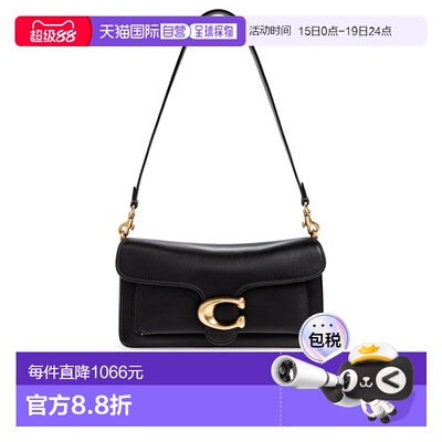 COACH 女士斜挎包 CCX040B4BK SS2026 黑色 Shoulder bag `Tabby