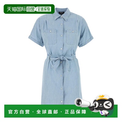 A.P.C. 女士连衣裙 COGXXF35121IAV SS2025 蓝色 Abito chemisier