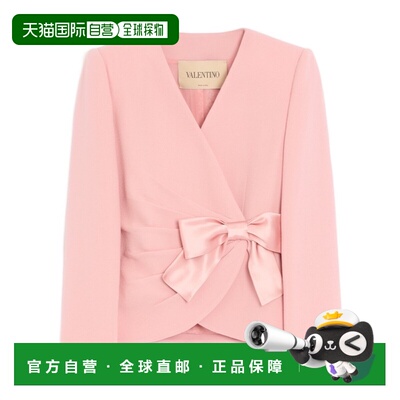 VALENTINO 女士西服 BCE5209Q0F8U SS2026 粉红色 长袖休闲夹克