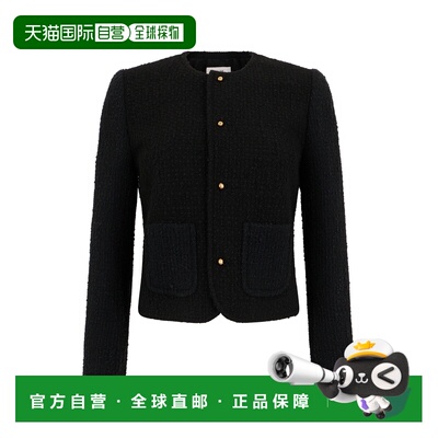CELINE 女士外套 2V18V764L38NO SS2026 黑色 icone 羊毛夹克