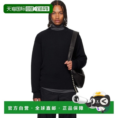 1h可退 潮奢 Lemaire 男士 黑色 Boxy Round Neck 毛衣 TO1419LK1