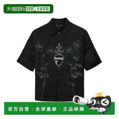 ALL SAINTS 男士衬衫 M050SF5 AW2026 黑色 短袖【付后1h可退】