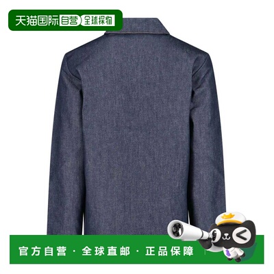 A.P.C. 男士夹克 COZZIH03205IAI CO 蓝色 徽标刺绣牛仔外套