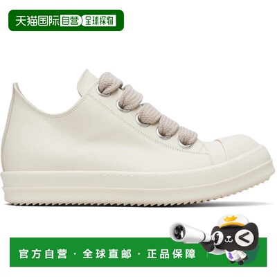 rick owens 瑞克 欧文斯 男士 灰白色 Temple Jumbolace Low Snea