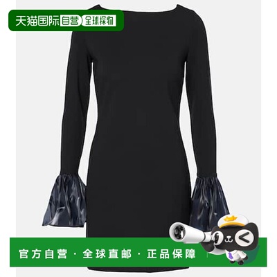 1h可退 潮奢 Staud 女士 Hawthorne 欧根纱边迷你连衣裙包臀裙