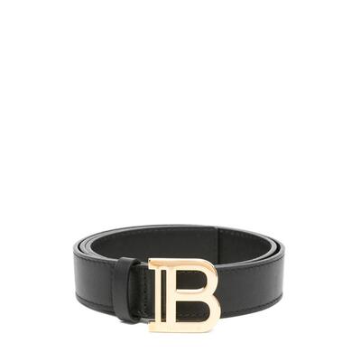 1h可退 香港直邮BALMAIN 男士腰带 BX0P21Z1371930OR AW2025 黑色