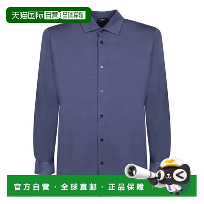 HERNO 男士衬衫 JPL00151U520039119 SS2026 蓝色 长袖衬衫