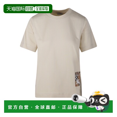 BURBERRY 女士T恤 8103506C1740 SS2025 卡其色 T-SHIRT