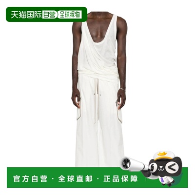 RICK OWENS 男士T恤 RU01F2161UC11 SS2026 白色 无袖背心
