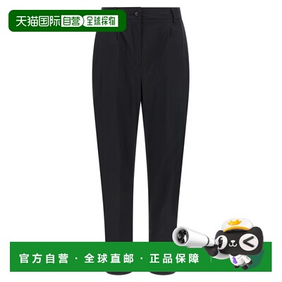 1h可退 KITON 女士休闲裤 D50105H0966703000 SS2026 黑色 Poplin