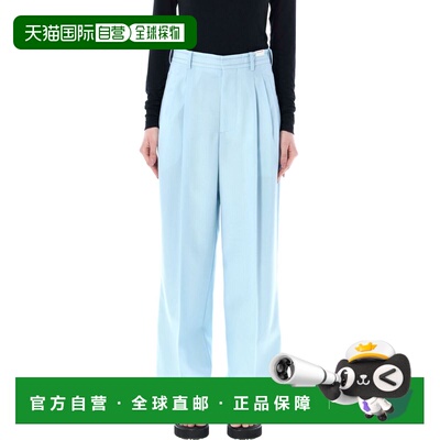 MARNI 女士休闲裤 PAMA0385U2TW83900B12 西装裤阔腿裤蓝色SS2023