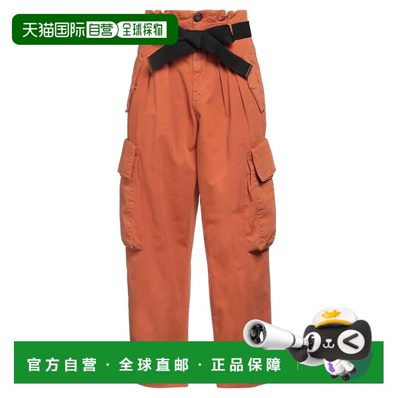 Pinko 品高 女士 工装长裤 BROWN棕色 时尚工装裤舒适休闲裤