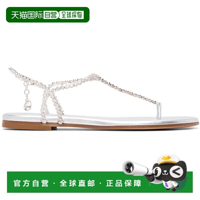 潮奢 Gianvito Rossi 吉安维托 罗西 女士 银色 Eternity 夹趾凉
